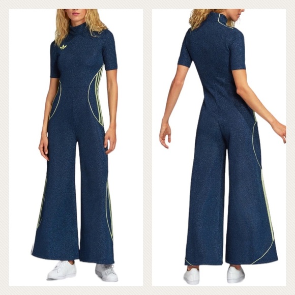 adidas | Pants & Jumpsuits | Adidas X Anna Isoniemi Glittery Wide Leg ...